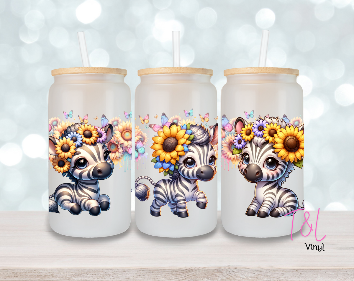 (56) Cute Zebras 16oz Sub wrap – T & L Vinyl