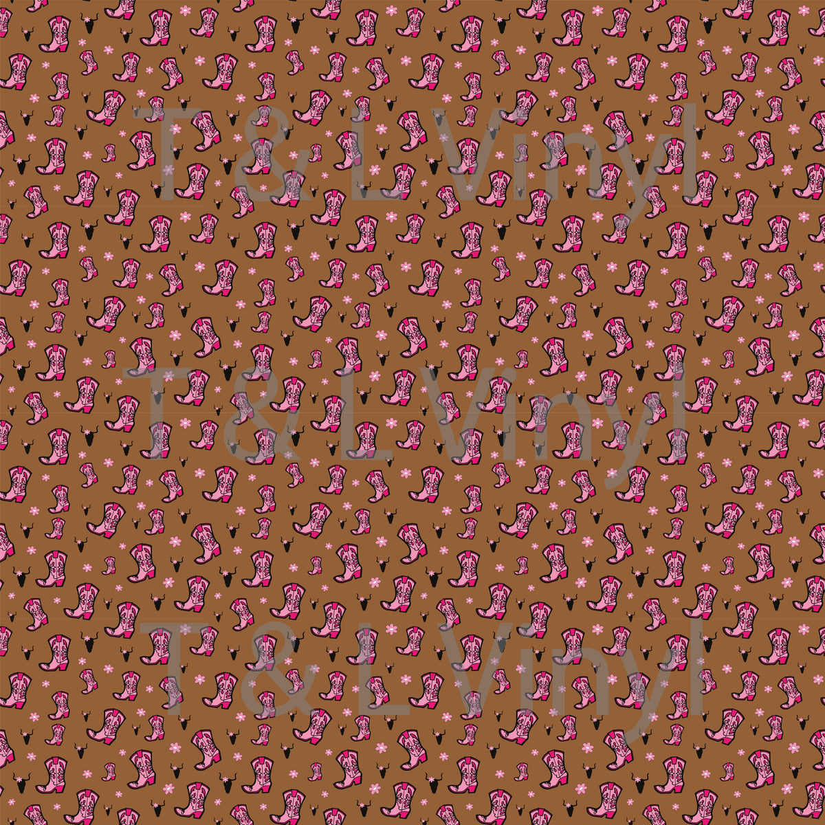 (147) Cow girl shoes Print 30cm x 30cm – T & L Vinyl