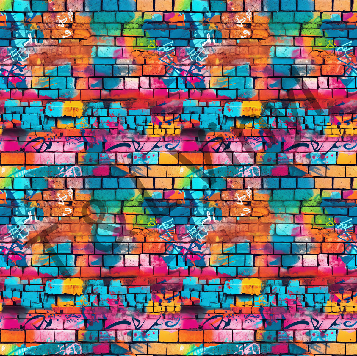 176 Graffiti wall 30cm x 30cm – T & L Vinyl