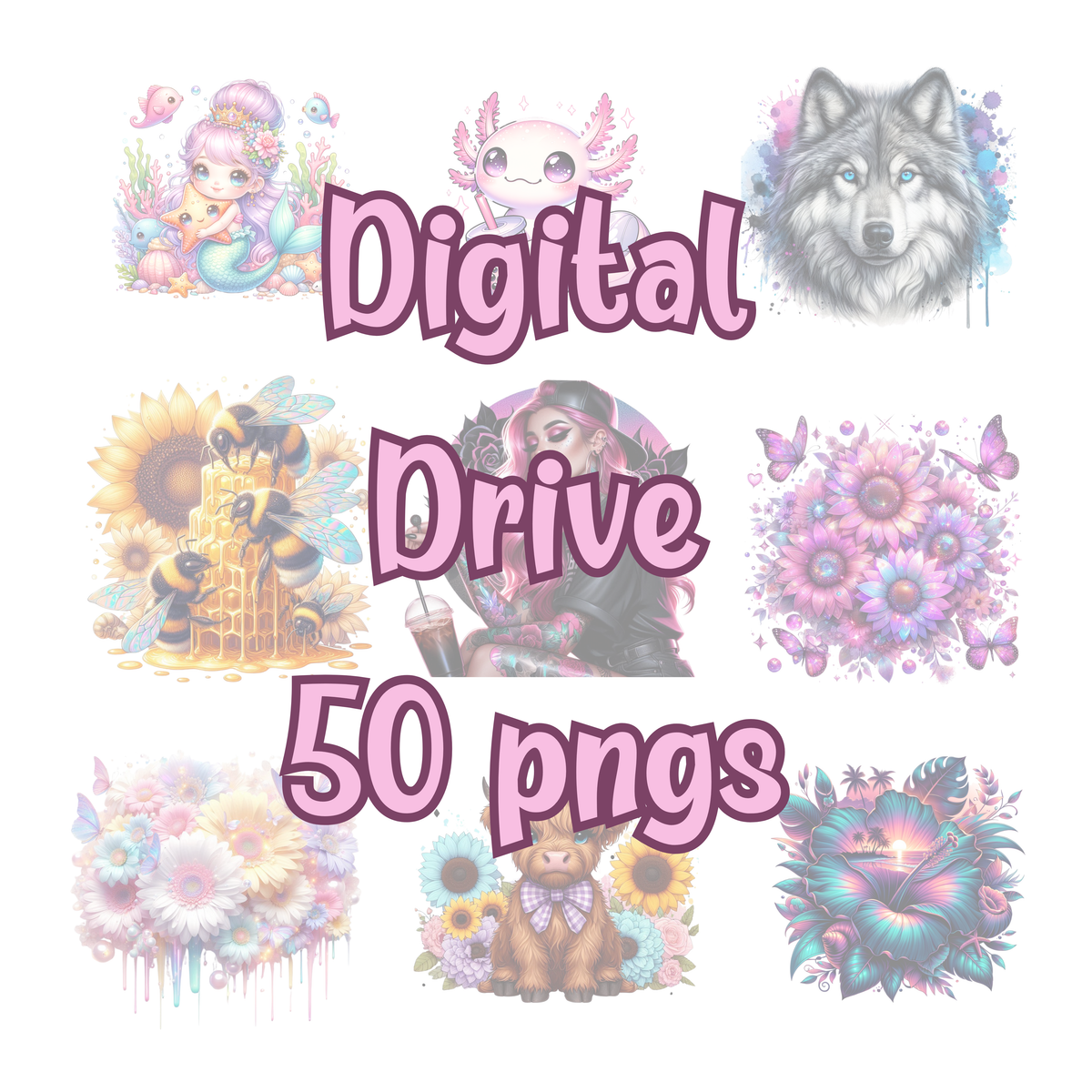 Digital Clip art 50 pngs – T & L Vinyl
