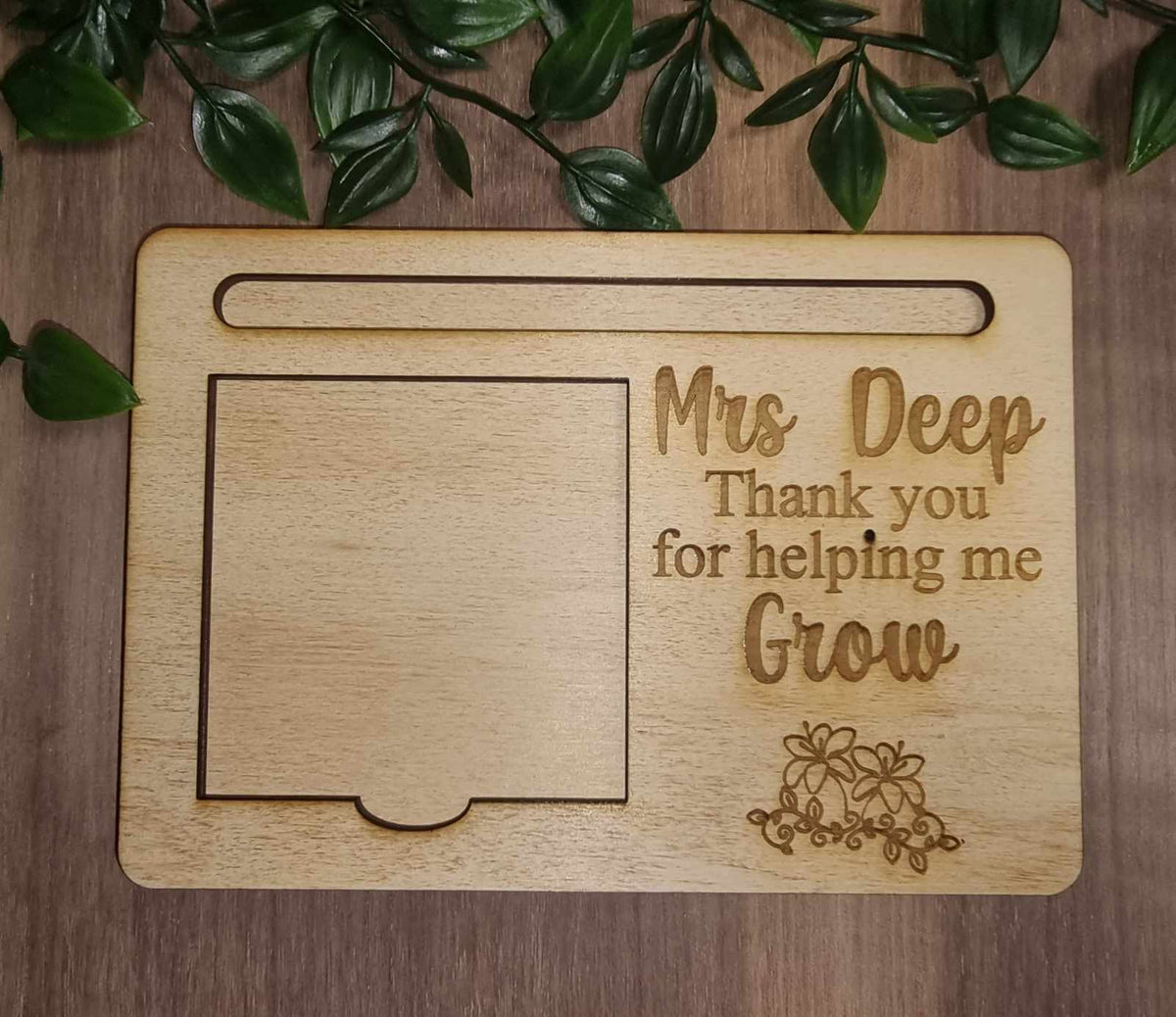 Acrylic Post it note holder Large – T & L Vinyl