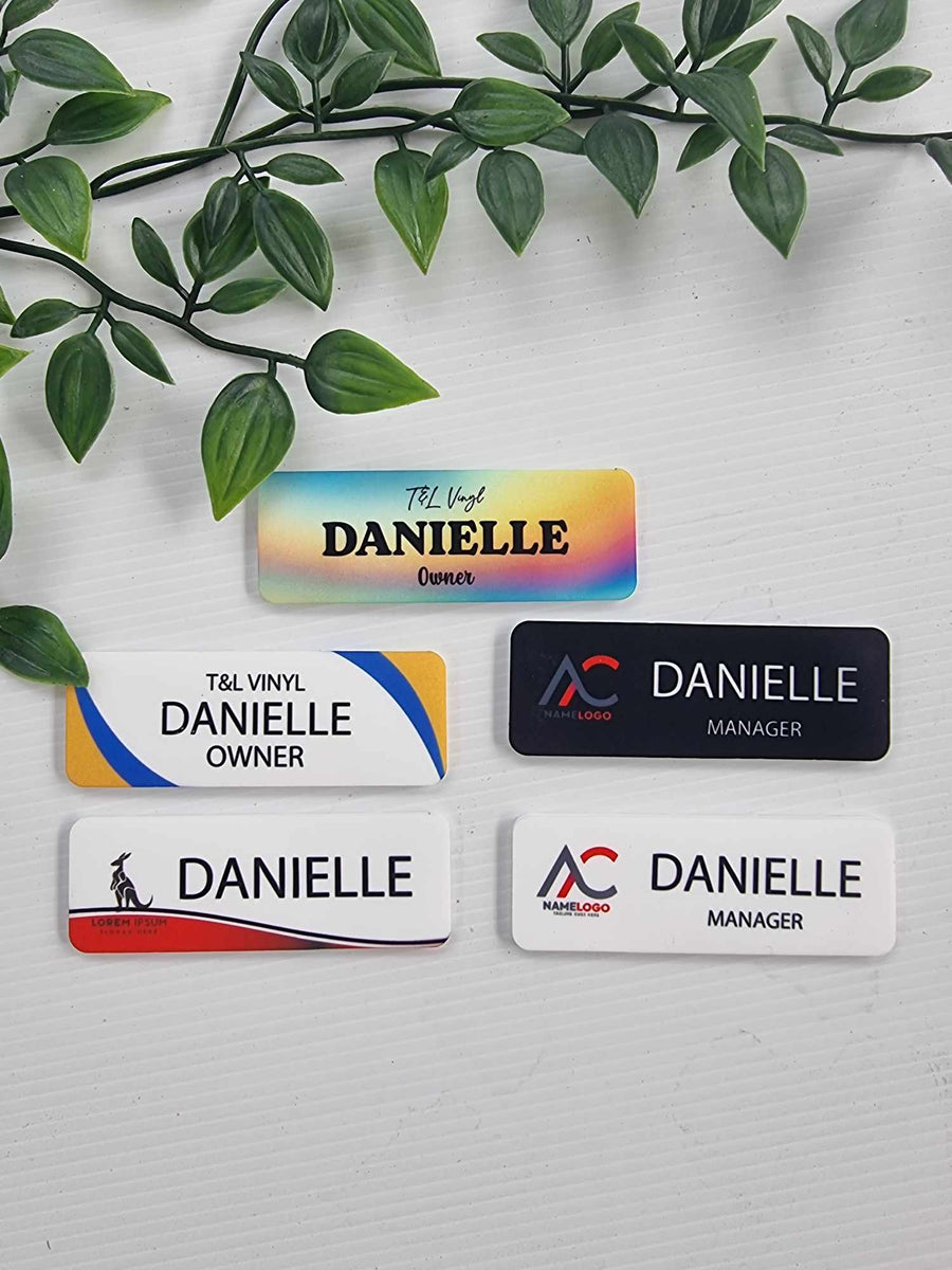 Professional Acrylic Name Badges - Add your work business logo – T & L ...
