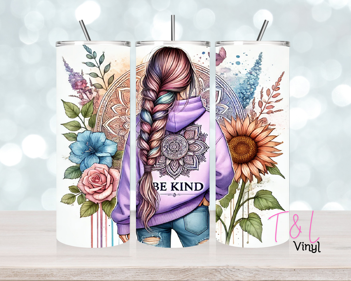 Be Kind 20 oz Sublimation wrap (455) – T & L Vinyl