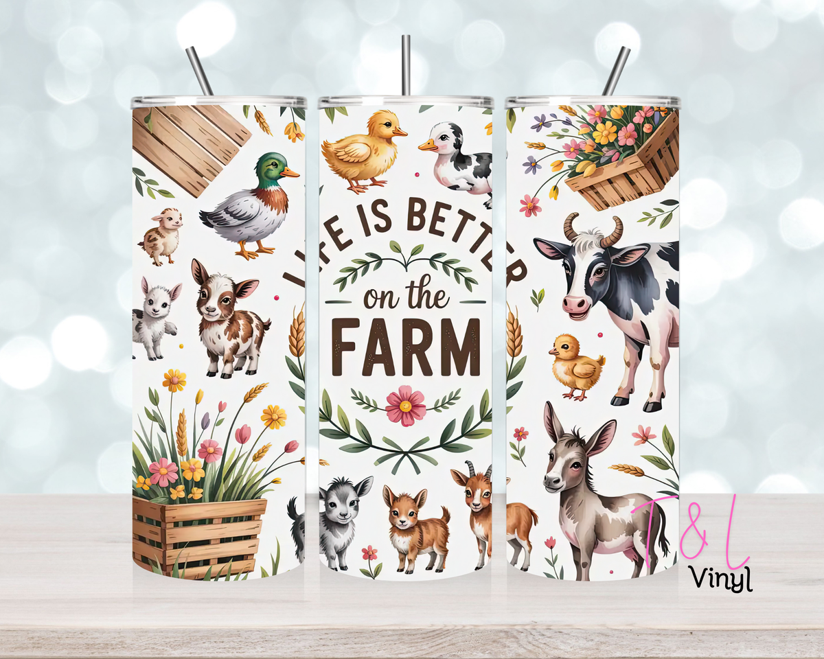 1516 Farm life 20oz Sublimation wrap – T & L Vinyl