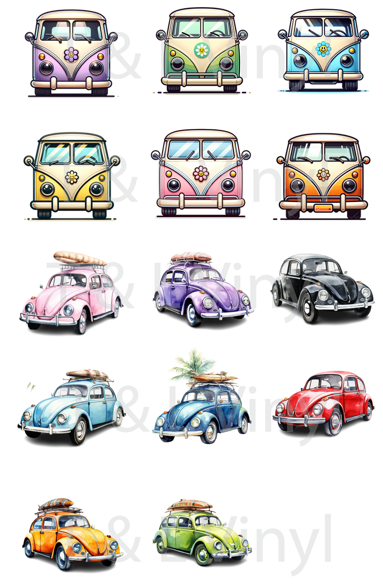 630 Car Car coaster prints – T & L Vinyl