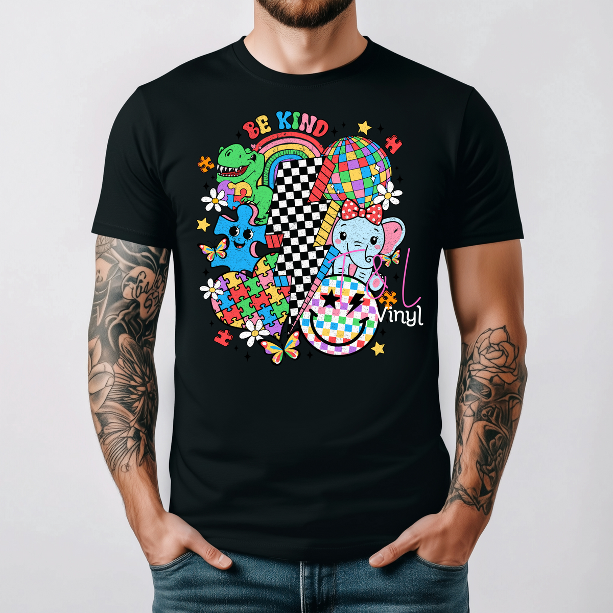 327 DTF Be Kind Adult print – T & L Vinyl