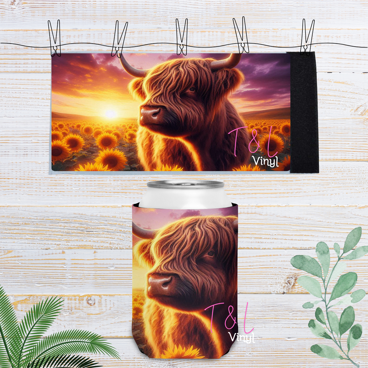 3 - Highland Cow Velcro Sublimation – T & L Vinyl