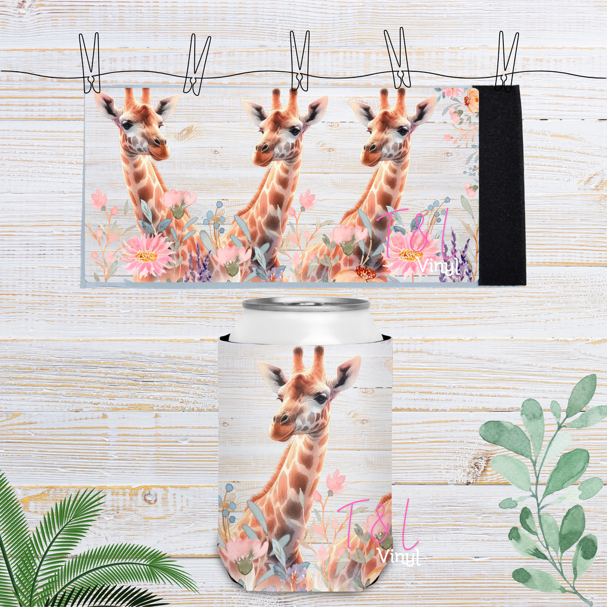 27 Giraffe Velcro Stubby Cooler Sublimation – T & L Vinyl