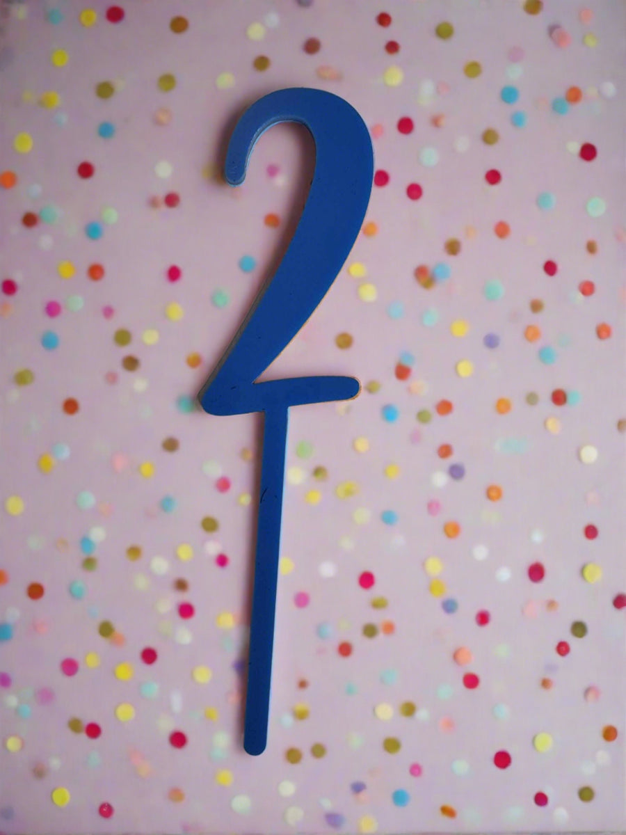 Cake Topper - Number 2 – T & L Vinyl