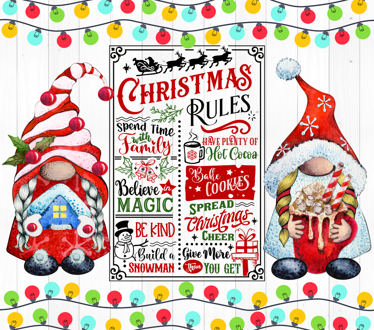Christmas Rules 20oz Sublimation Wrap (82) – T & L Vinyl