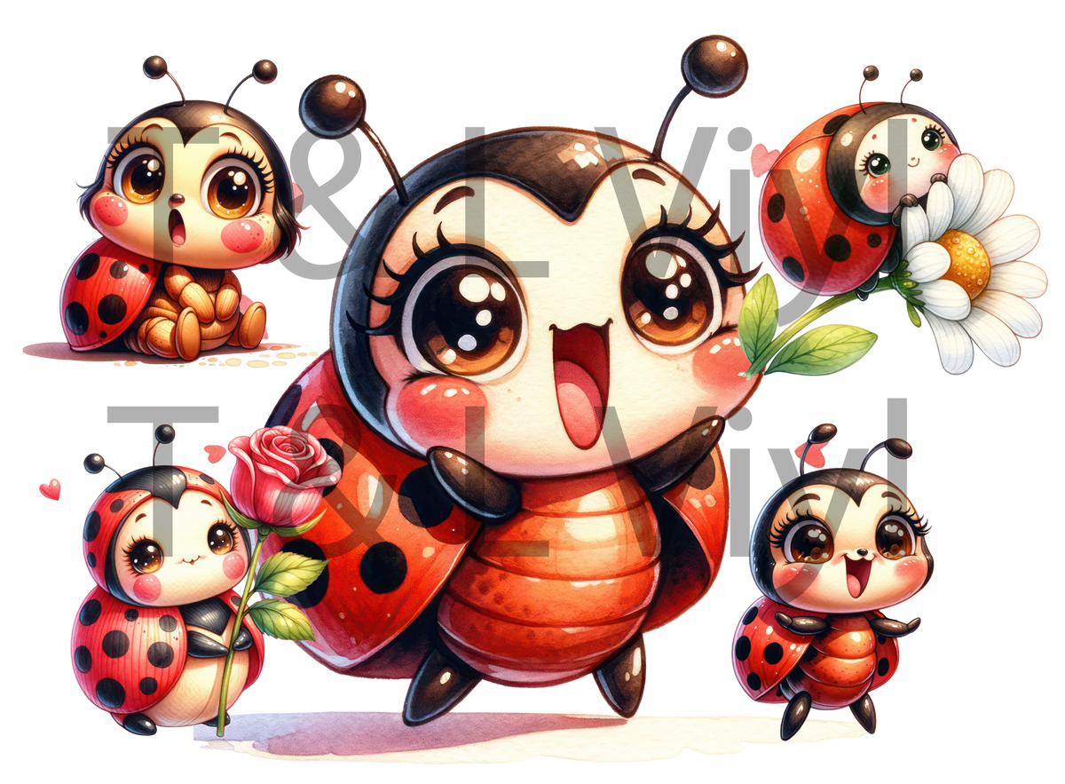 190 DTF Lady Bug Mini print – T & L Vinyl