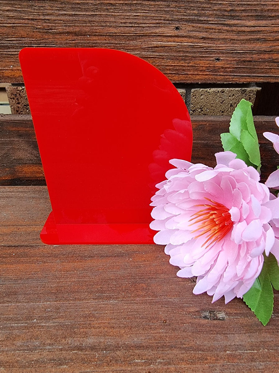 Half Arch Table Sign - Sign 12cm by 15cm – T & L Vinyl